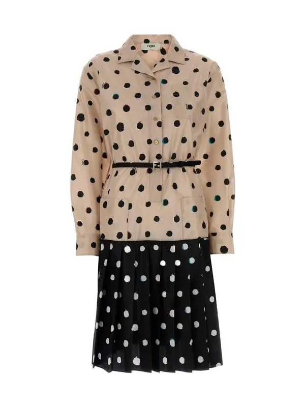 Fendi Printed Silk Dress - Multicolor