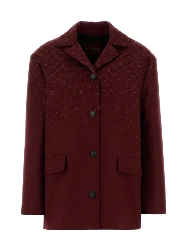 Gucci Gg Fabric Blazer - Red