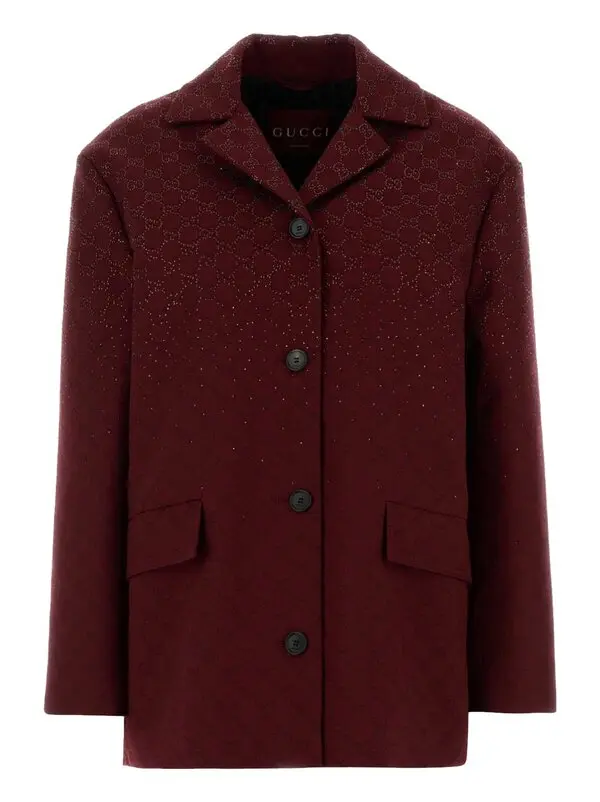 Gucci Gg Fabric Blazer - Red