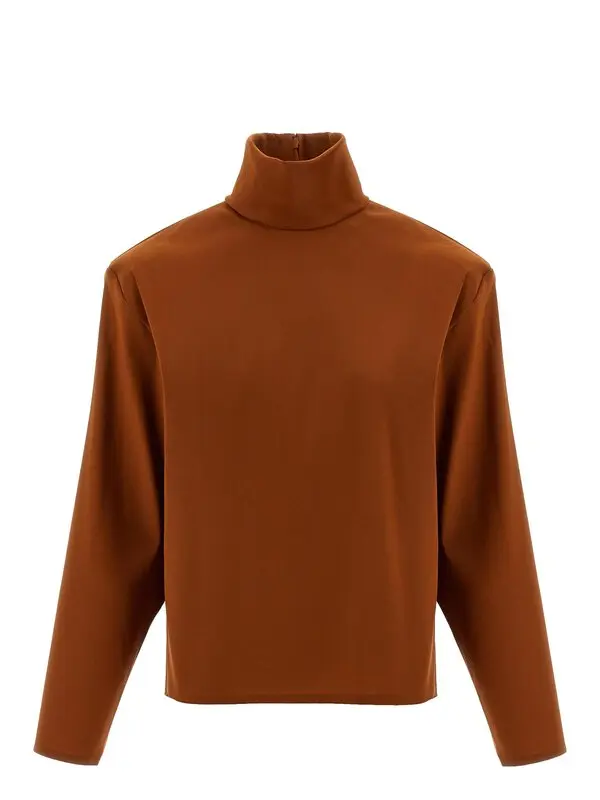 Saint Laurent Stretch Super Organza Sweater - Orange
