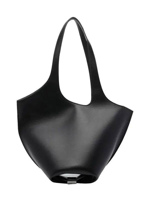 Attico La Scoop Shoulder Bag - Black