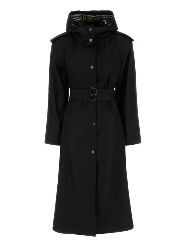 Burberry Nylon Trench Coat - Black