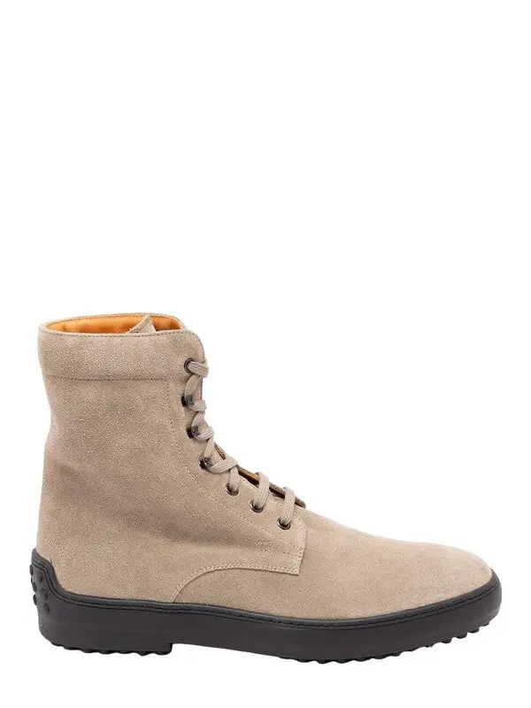 TOD'S Winter Gommino Ankle Boots In Suede - Multicolor