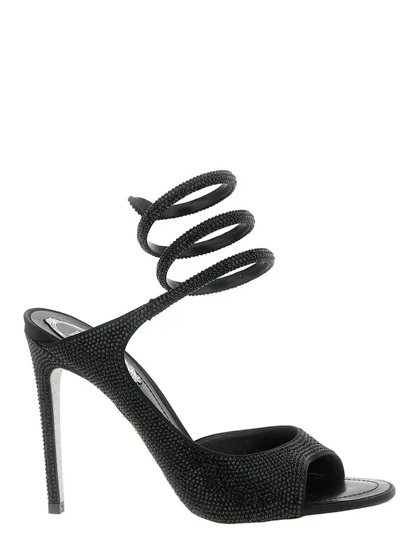 Rene Caovilla Audrey Sandals - Black