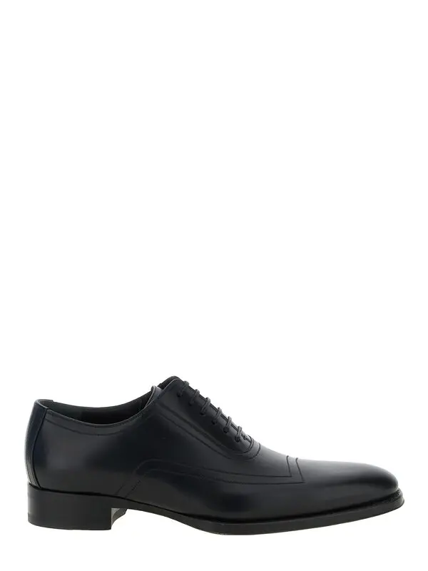 Gucci Leather Lace-up Shoes - Black