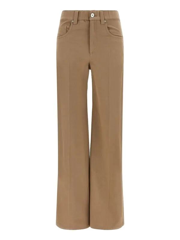 Brunello Cucinelli Contemporary Pull-on Denim Trousers - Cream