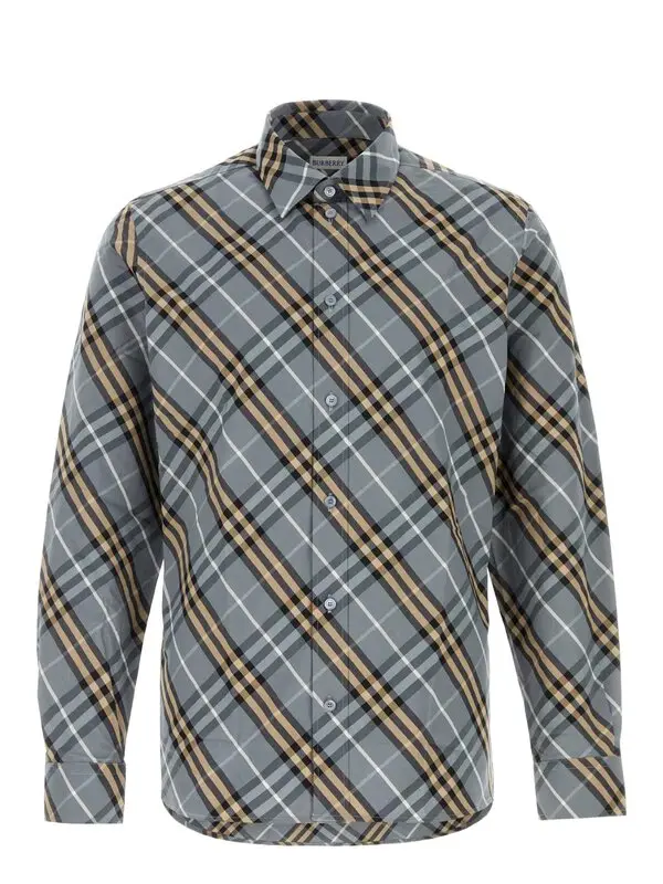 Burberry Embroidered Poplin Shirt - Multicolor