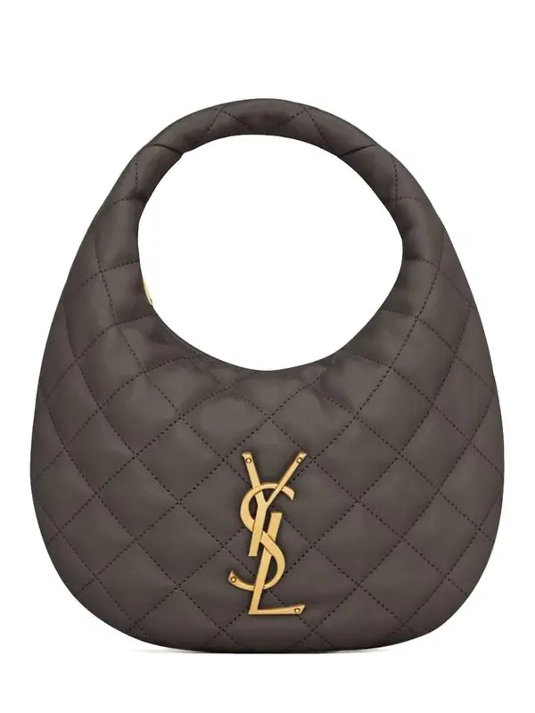Saint Laurent Icarino Quilted Handbag - Gray