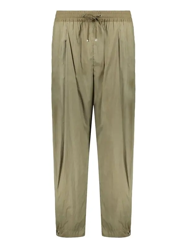 Herno Drawstring Elastic Waist Pants - Green