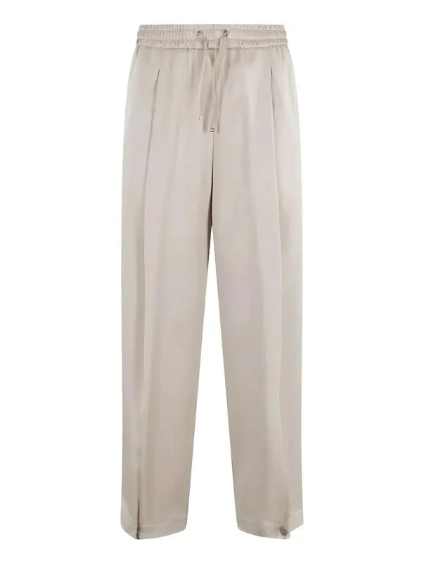 Herno Pleated Drawstring Pants - Cream