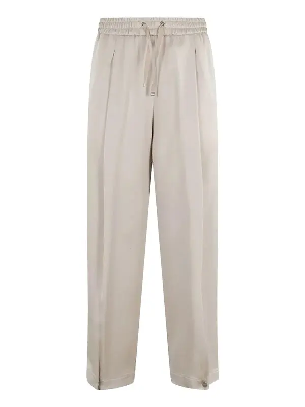 Herno Pleated Drawstring Pants - Cream