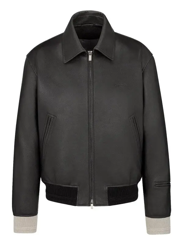 Dior Leather Couture Jacket - Black