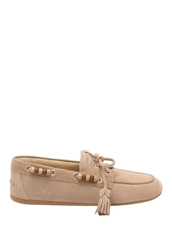 Miu Miu Suede Tassel Loafers - Multicolor