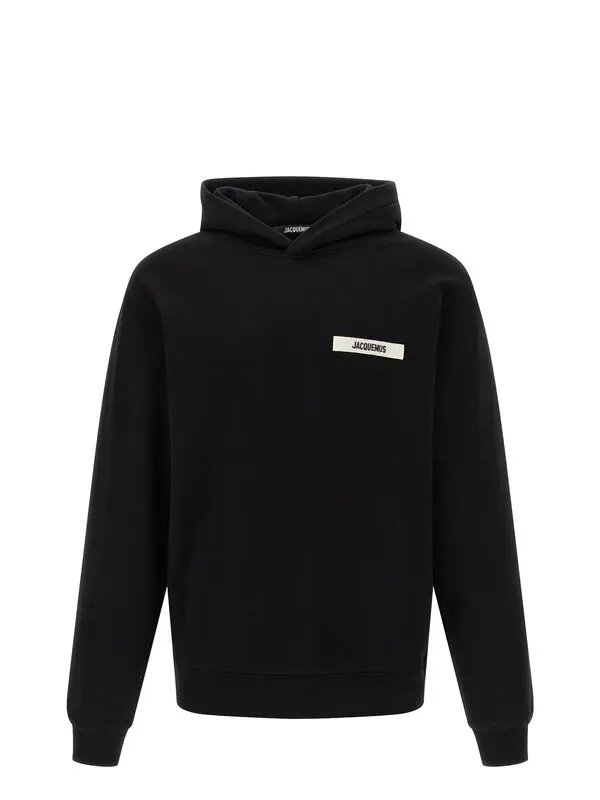 Jacquemus Le Hoodie Gros-grain - Black