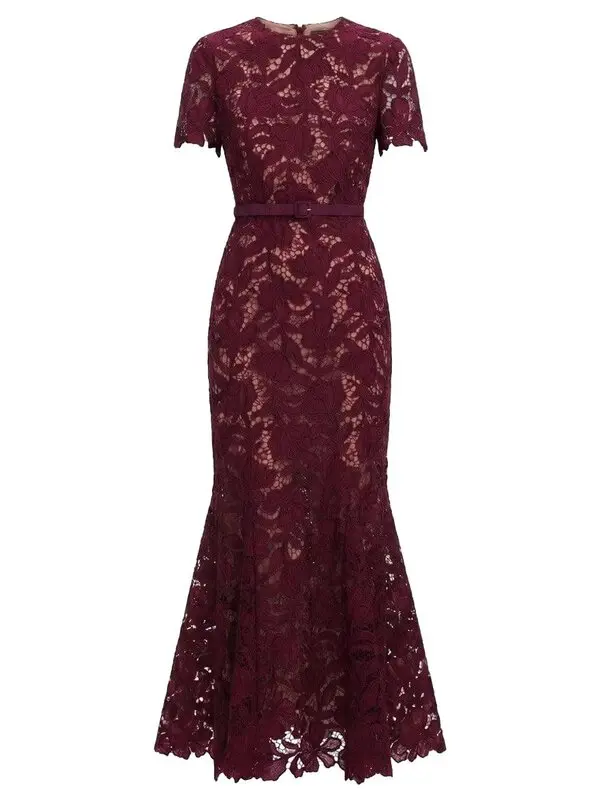 SELF-PORTRAIT Lace Midi Dress - Multicolor
