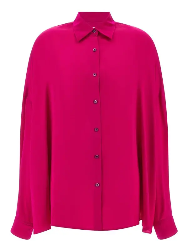 Dries Van Noten Casia Silk Shirt - Pink