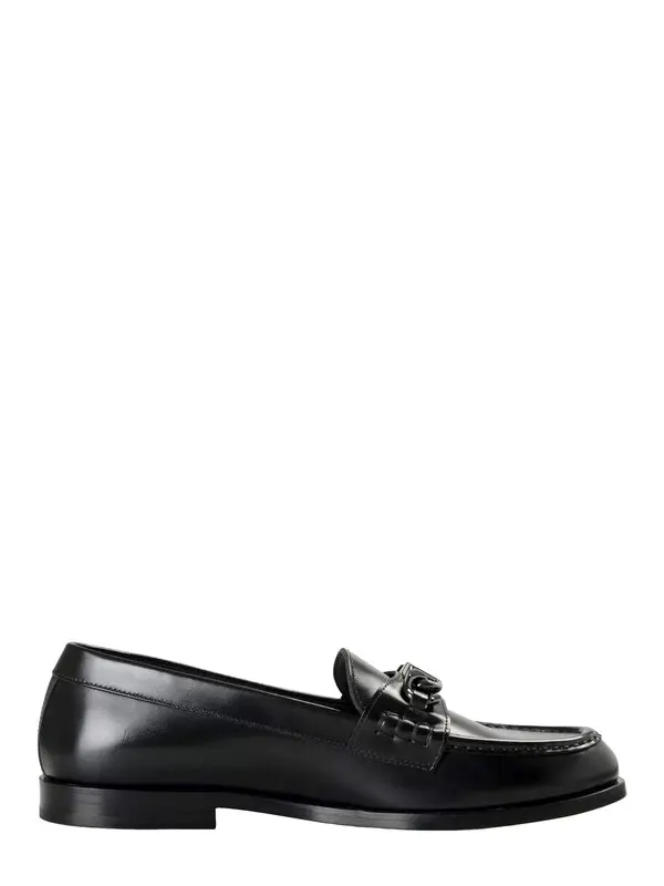 Valentino Garavani Leather Loafers - Black