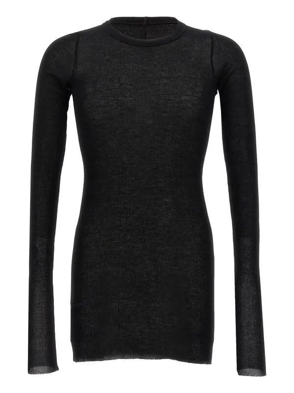 Rick Owens Rib Ls T' T-shirt - Black