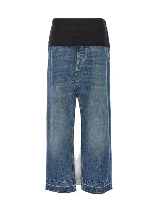 Stella McCartney Tuxedo Band Skirt - Blue