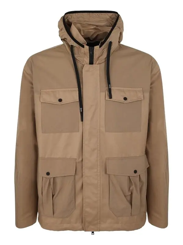 Herno Cargo Cotton Jacket - Brown