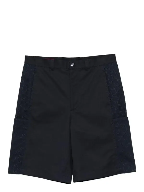 Gucci Cotton Twill Logo Shorts - Multicolor