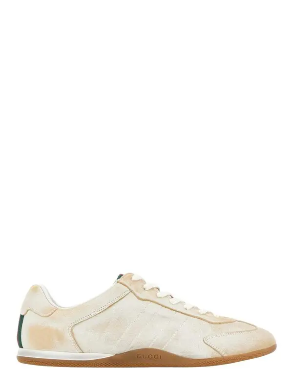 Gucci Leather Shift Sneakers - White