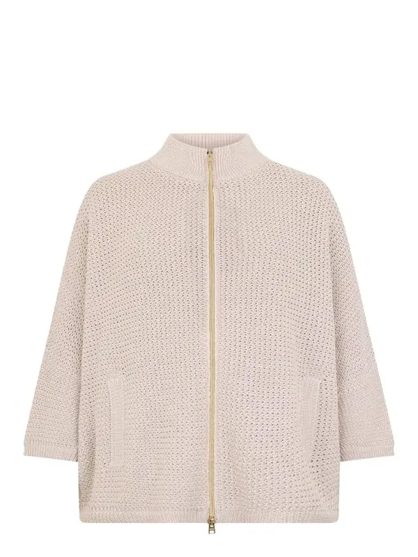 Herno Oversized Knitted Cardigan - Cream
