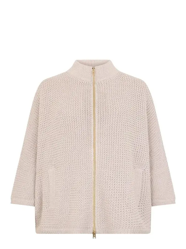 Herno Oversized Knitted Cardigan - Cream