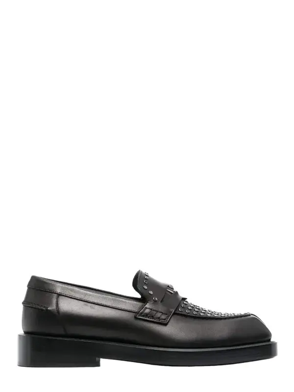 Versace Medusa Leather Loafers - Black