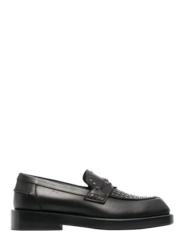 Versace Medusa Leather Loafers - Black