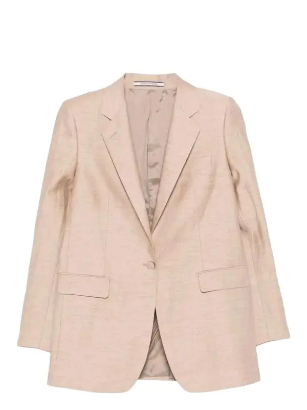 Tagliatore Oversized Linen Blazer - Multicolor