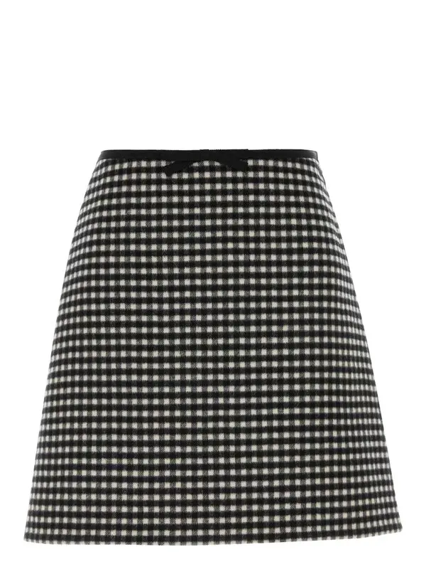 Valentino Garavani Embroidered Flannel Mini Skirt - Multicolor