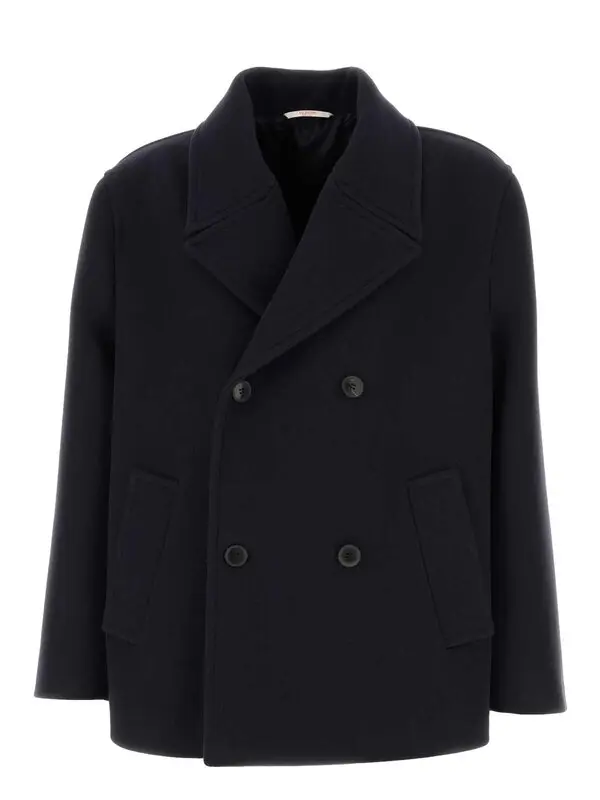 Valentino Garavani Virgin Wool Coat - Blue