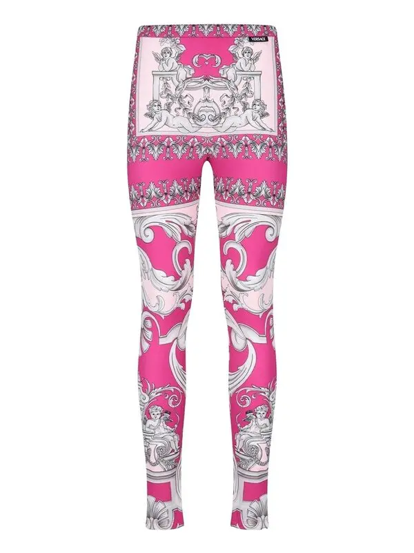 Versace Baroque Print Leggings - Multicolor