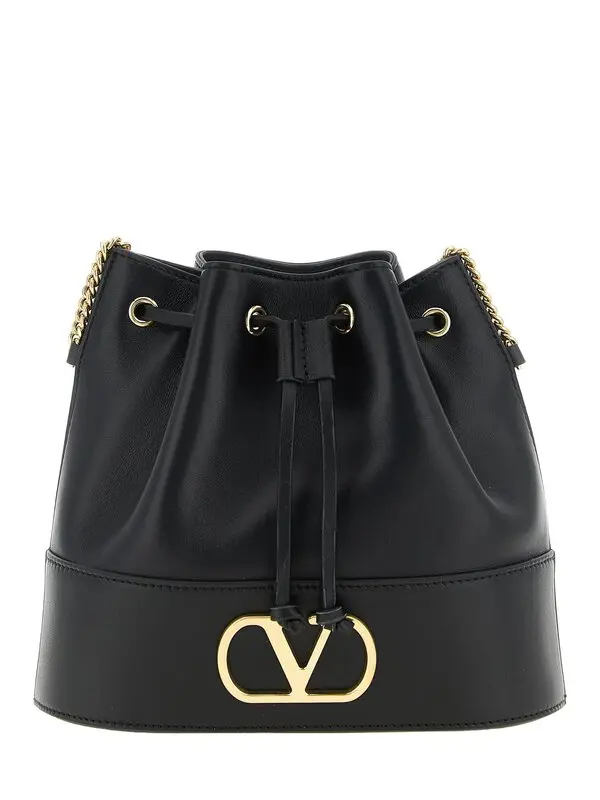 Valentino Garavani Valentinogaravani 'vlogosignature' Mini Bucket Bag - Black