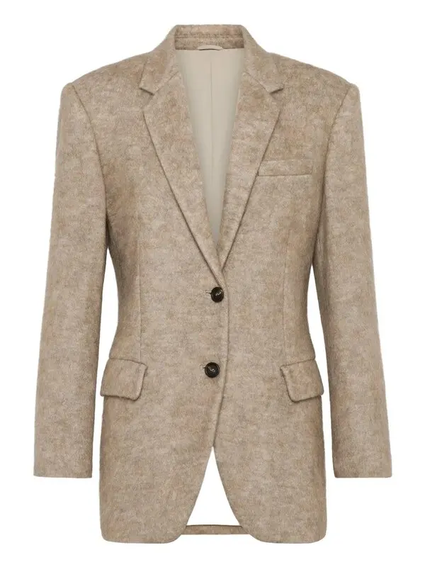 Brunello Cucinelli Monili Blazer - Cream