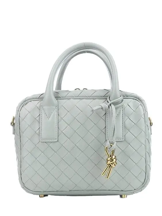 Bottega Veneta Woven Leather Top Handle Handbag - Multicolor