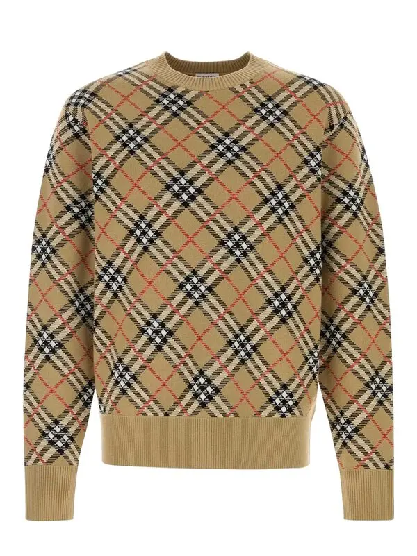 Burberry Gregory Schk Checked Knit Pullover - Multicolor