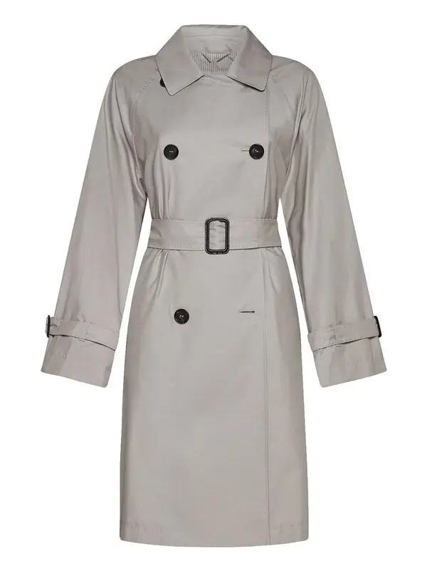 Max Mara Cotton Trench Coat - Cream
