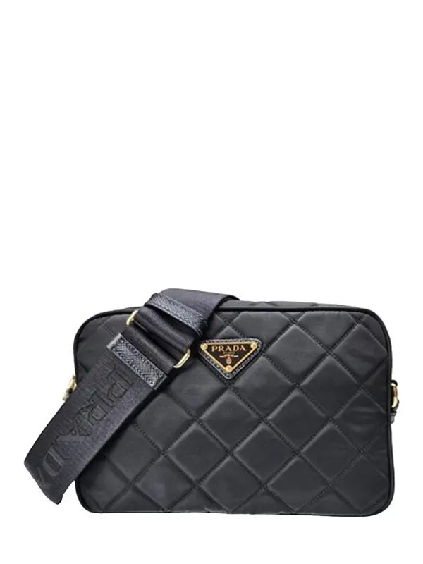 Prada Quilted Nylon Camera Bag - Black