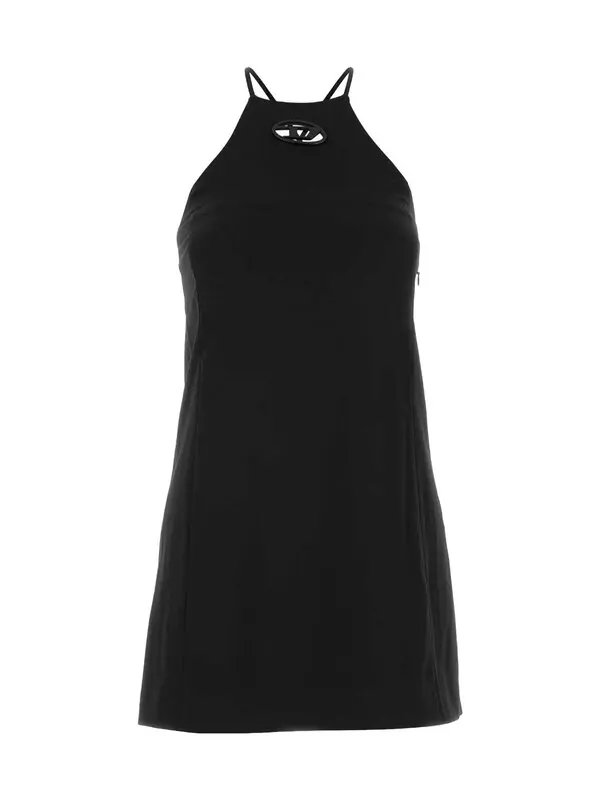 DIESEL® Stretch Twill Mini Dress - Black