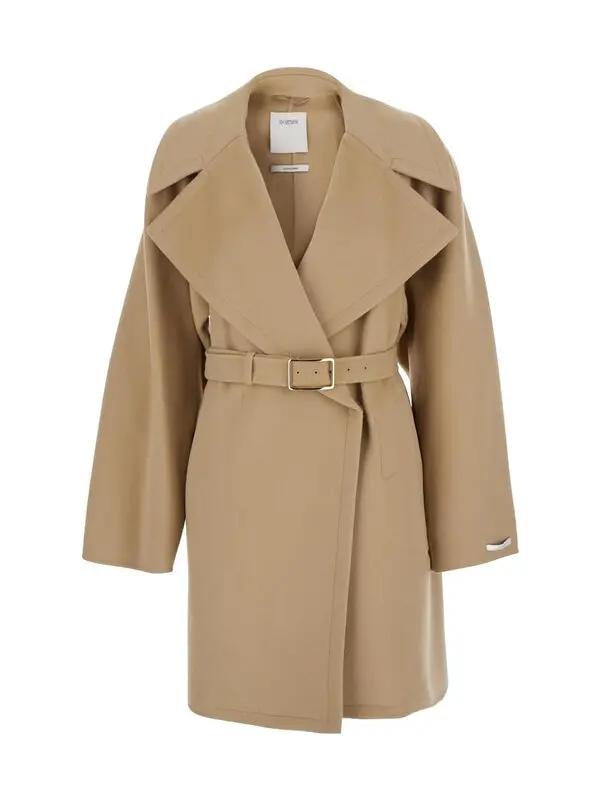 Sportmax Belted Wool Coat - Multicolor