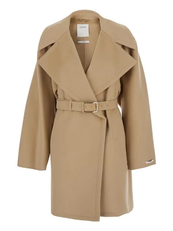 Sportmax Belted Wool Coat - Multicolor
