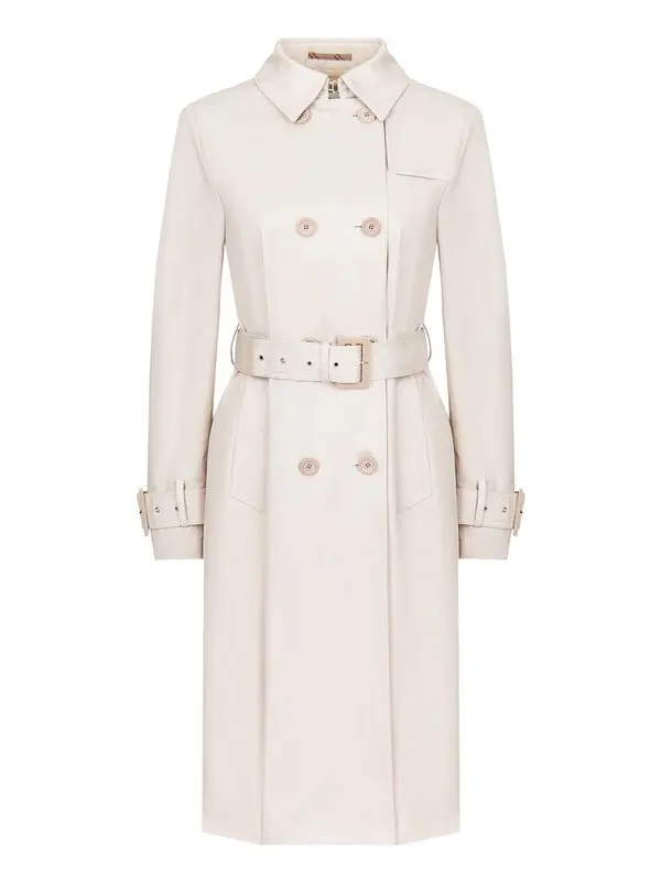 Herno Cotton Trench Coat - White