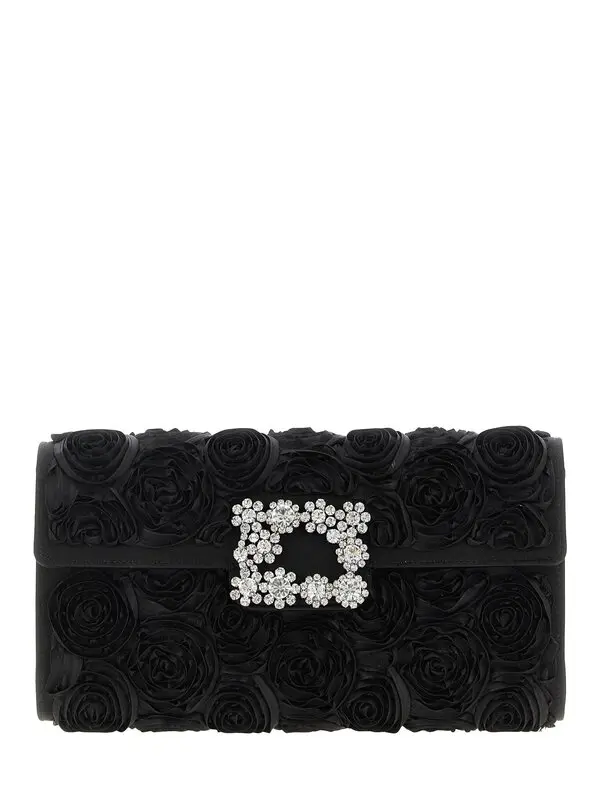 ROGER VIVIER Efflorescence' Clutch - Black