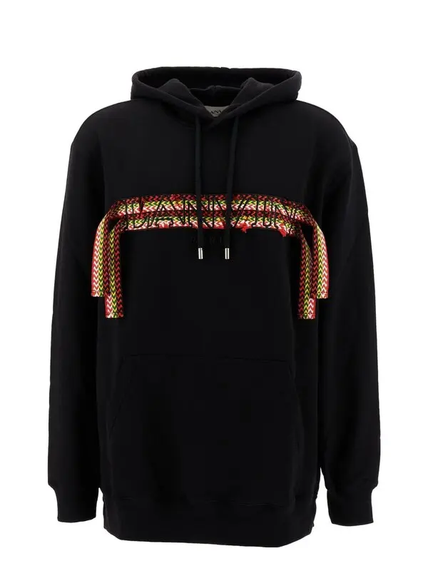 LANVIN Hooded Sweatshirt With Logo - Multicolor