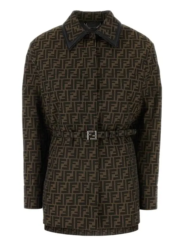 Fendi Embroidered Canvas Shirt - Multicolor