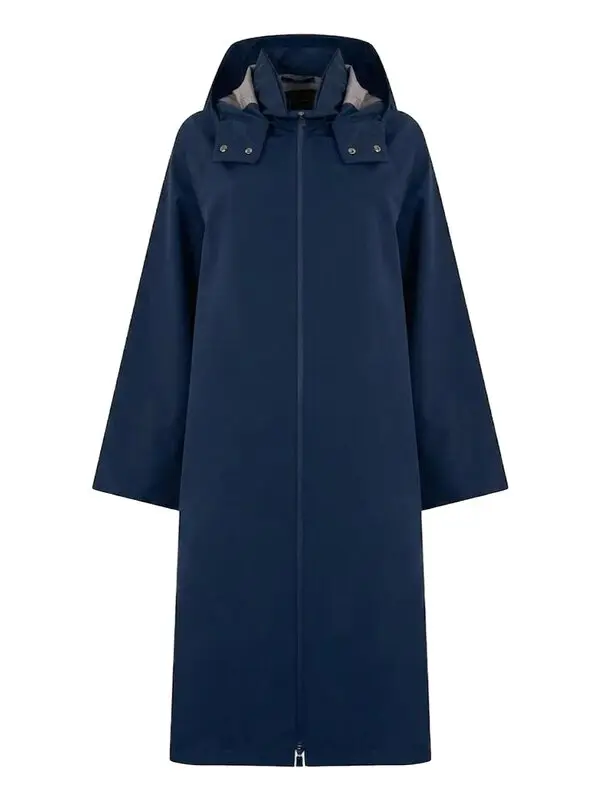 Herno Long Trench Coat - Blue