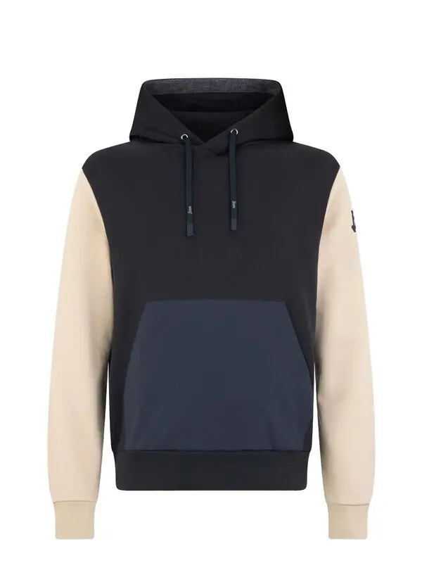 Herno Colour-block Hooded Sweatshirt - Blue