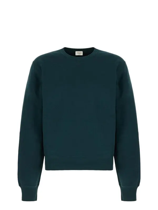 Saint Laurent Logo Embroidered Crewneck Sweatshirt - Multicolor